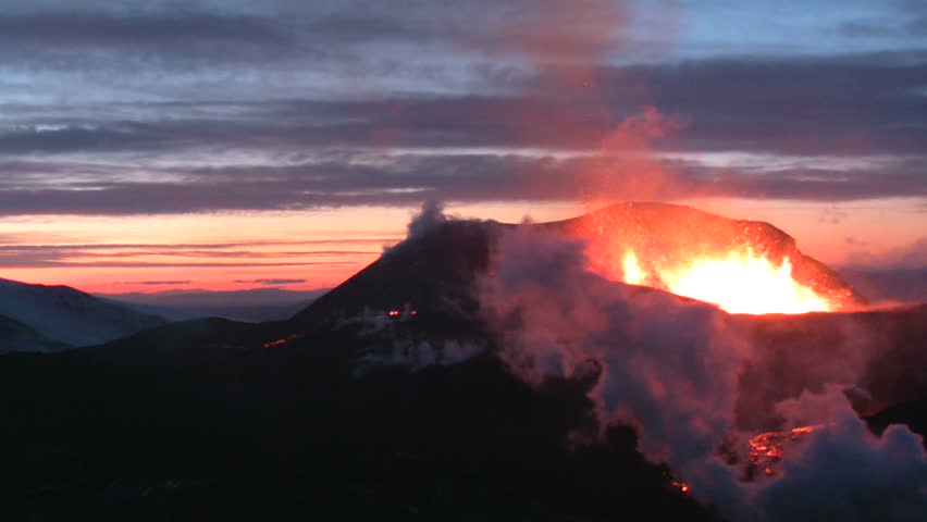 Volcanic Eruption In Iceland 2010 Eyjafjallajokull Footage Taken In