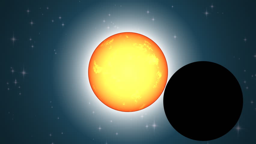 Total Solar Eclipse Animation Stock Footage Video 5058671 Shutterstock
