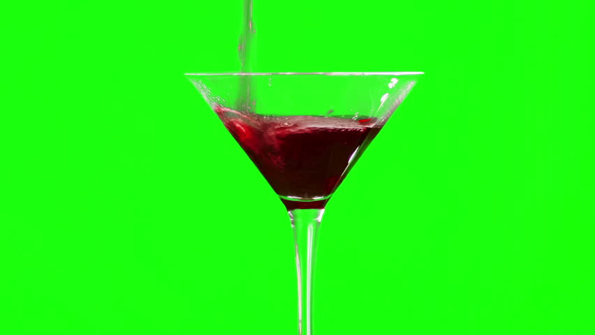 Clink Glass Of Wine With A Wine Glass On The Green Screen Background Stock Footage Video