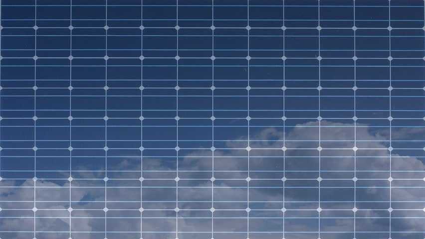 Panels Of Solar Power Plant. Front View, Zoom Out. Stock Footage Video ...