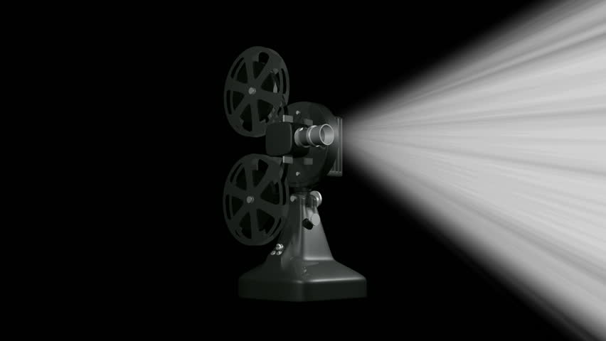 Antique Film Projector. 3D Animation. HD 1080i. Seamless Loopable ...