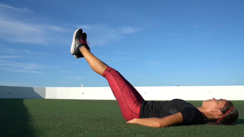 Ab Workout Fitness Woman Training Body Core Abs With Windmill Twist ...