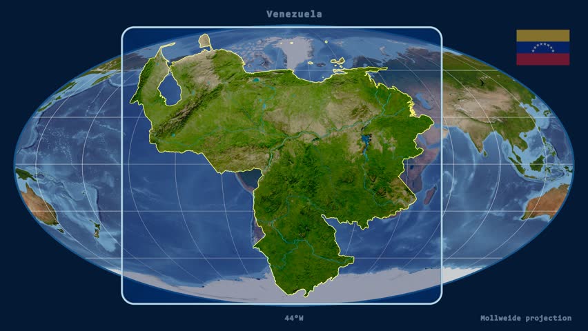 Venezuela Map Stock Footage Video - Shutterstock