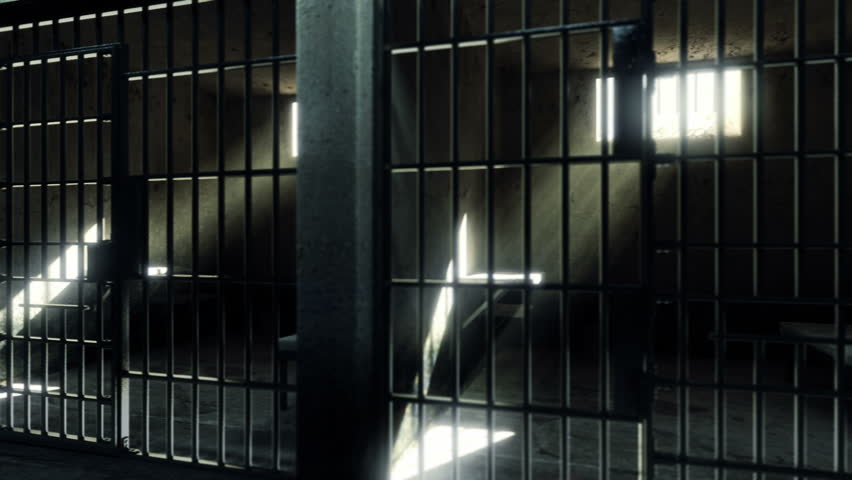 Realistic CG Animation Of Prison Cell. Full HD 1080p. Stock Footage ...