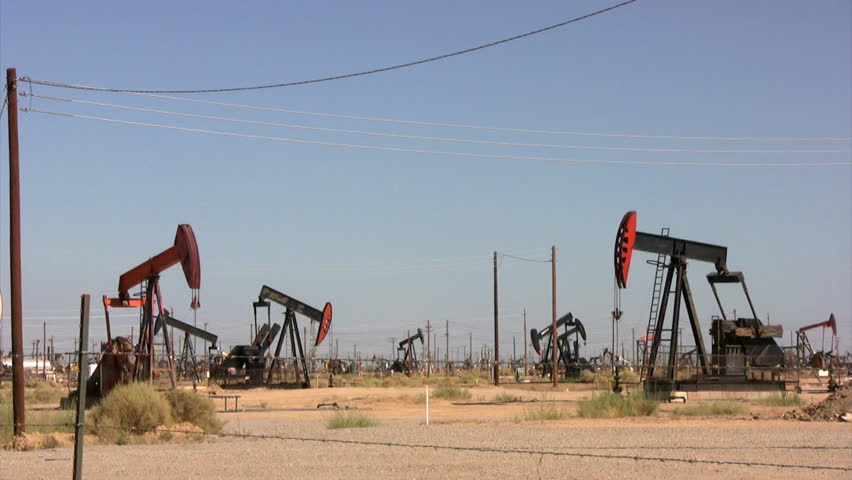 Oil Well Pump Jack Pumping Oil In Midland, Texas. Stock Footage Video ...