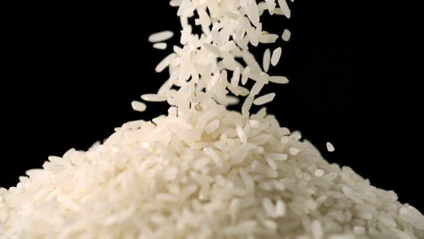 Pouring Rice Into Plate Shooting With High Speed Camera, Phantom Flex ...