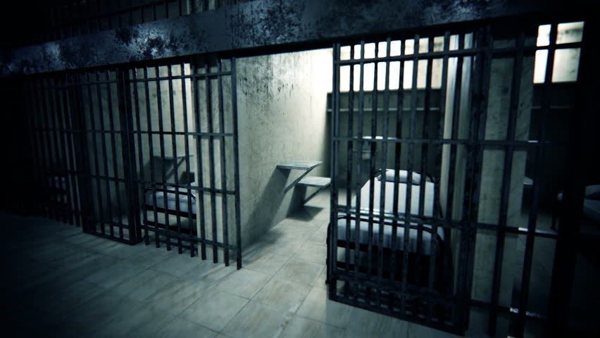 Realistic CG Animation Of Prison Cell. Full HD 1080p. Stock Footage ...