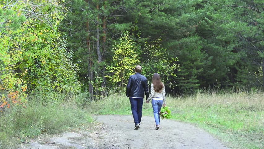 Friends Walking Down Path Stock Footage Video 19954666 - Shutterstock
