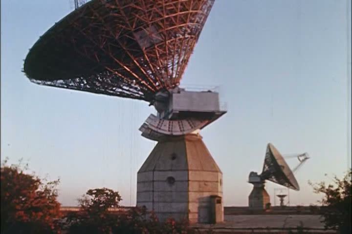 1960s - Giant Radar Dishes In The Soviet Union In The 1960s. Stock ...
