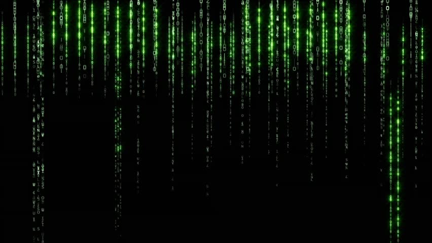 Data Stream Matrix - Vertically Scrolling Numbers Stock Footage Video ...