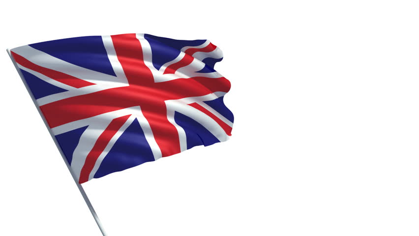 3d Animation Of A British Flag Swinging, Loopable Stock Footage Video ...