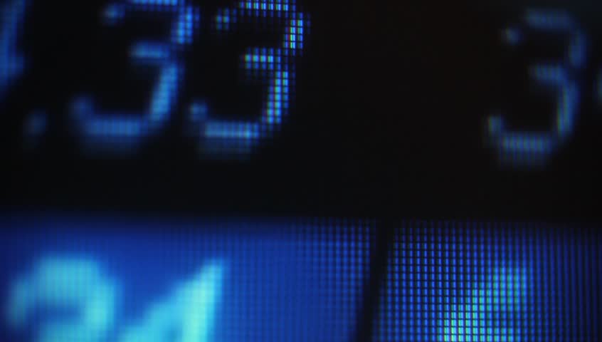 Stock Market Ticker On Computer Screen Stock Footage Video 7291810 ...