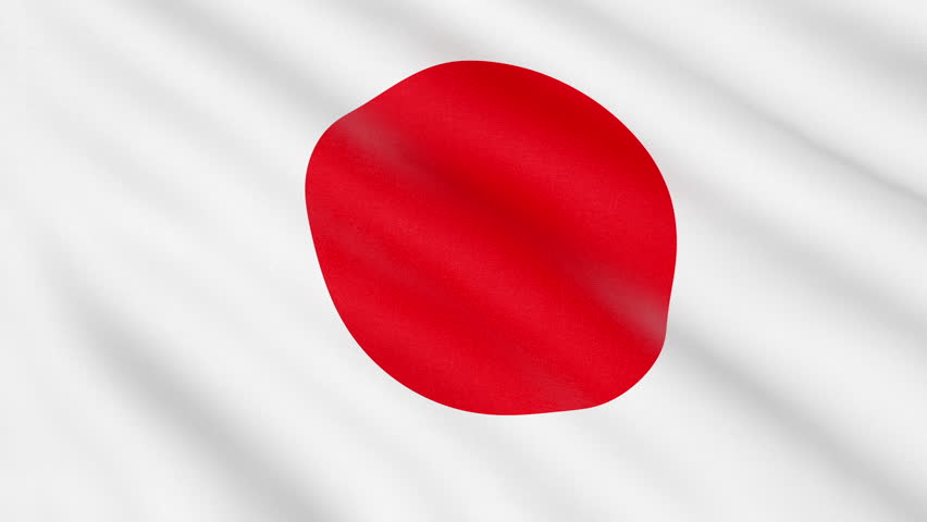 Glowing Japanese Flag - Japan 05 (HD) - Glowing And Waving Flag Made ...