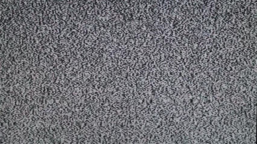 TV Screen Grainy Black And White Noise. 1920x1080 Hd Stock Footage ...
