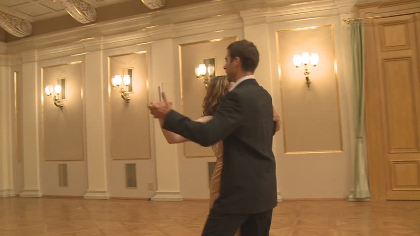 Young Couple Dancing A Waltz In A Ballroom Stock Footage Video 773929 ...