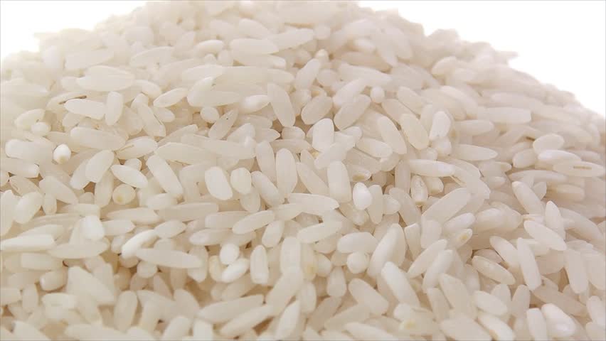 Zoom In Of White Rice On White Background. Stock Footage Video 8268793 ...