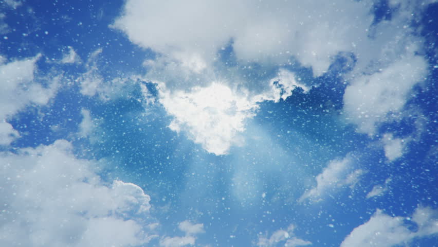 Rain Falling Down From Clouds