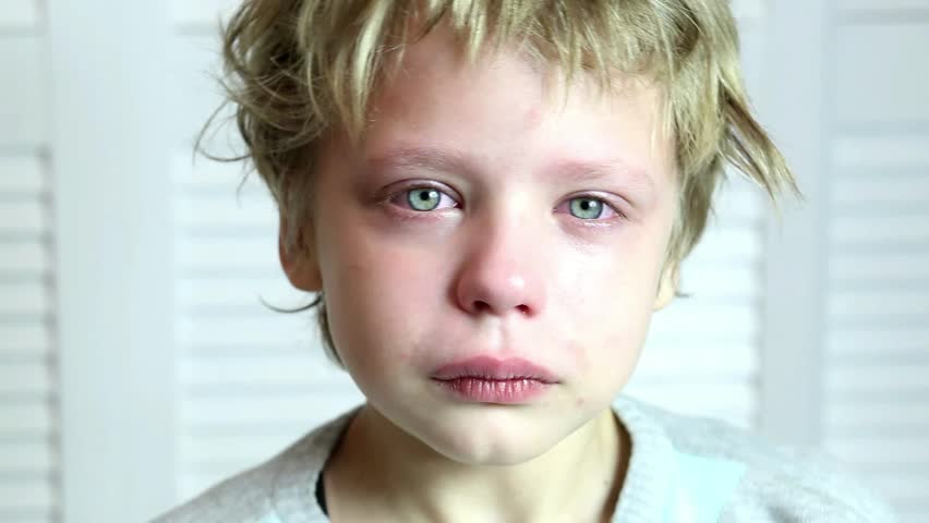 Sad Face Crying Boy