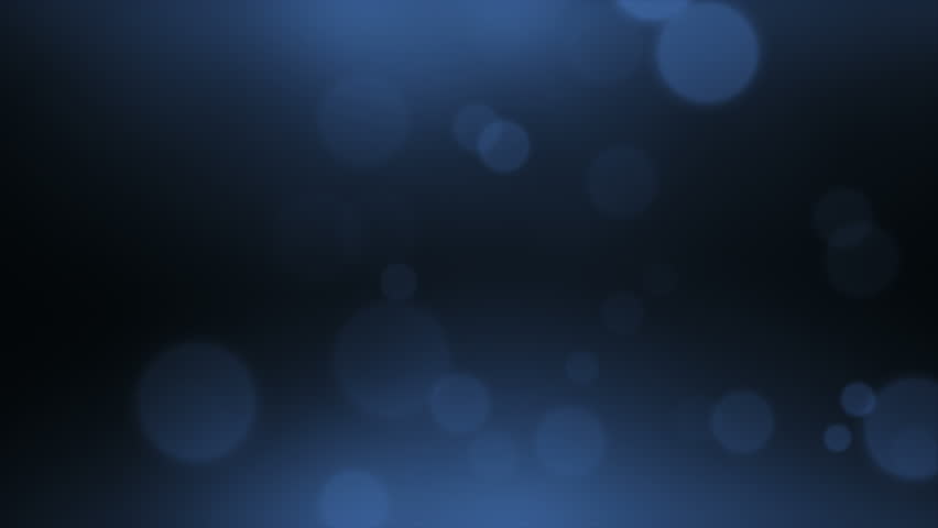 Dark Blue Bokeh Dust Particles Twinkling Film Animated Computer Design ...