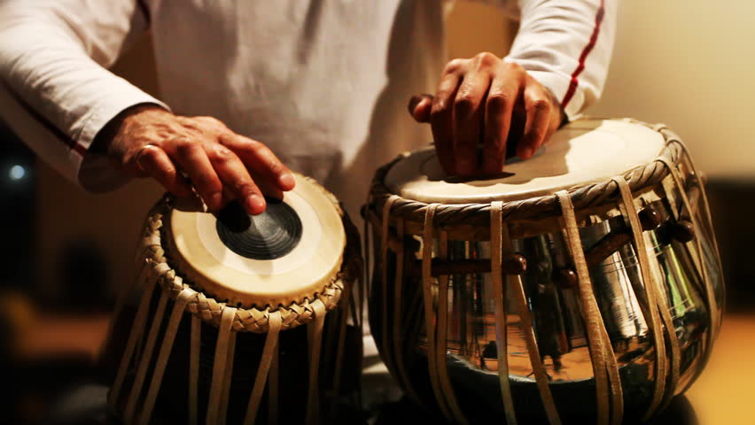 Close-up Of Man Playing The Tabla Drum Stock Footage Video 917911 ...