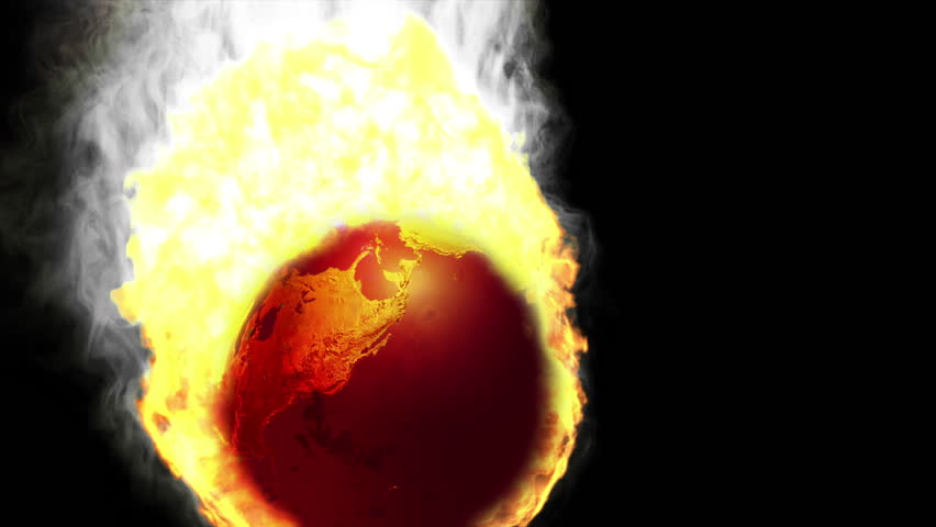 Earth On Fire Animation